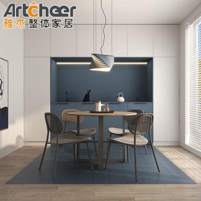 China E1/Eco-Friendly Material Modern Contemporary White PVC RTA Shaker Kitchen Cabinet Set for sale