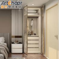 China Modern Stylish Wooden Wall Walk in Wardrobe Storage Closet System for Bedroom Design for sale