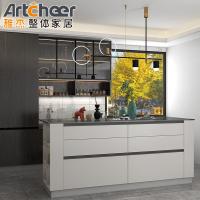 China Resin Countertop Smart Island Cupboard Furniture for 2022 Modern Kitchen Renovation for sale