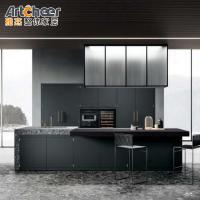 China Solid Wood Kitchen Cabinet in Customized Size with Waste Container and Modular Design for sale