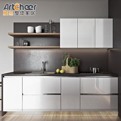 China Chennai Home Modern Luxury Kitchen Cabinet with Durable Wall Cabinet and Complete Set for sale