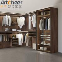 China Custom Size Walk In Bedroom Wall Wardrobe For Women Modern Stylish Open Design Adjustable Height for sale