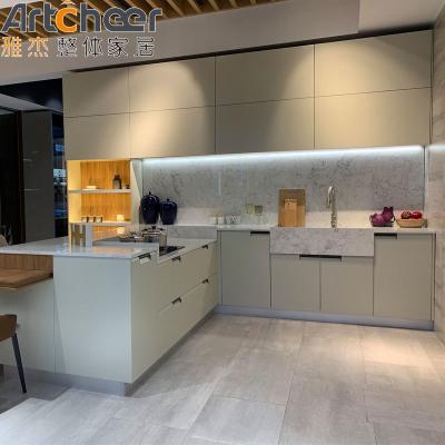 China Modern Design Ready to Assemble L Shape Kitchen Cabinet with Eco-Friendly Material for sale
