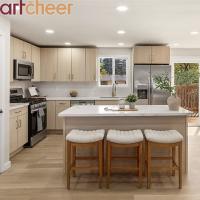 China Eco-Friendly Modern Kitchen Cabinet Set with Customized Color and 3 Years Guarantee for sale