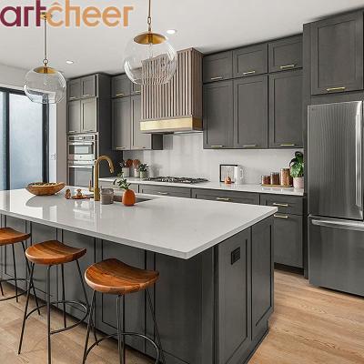China Eco-Friendly Ready to Assemble Kitchen Cabinets with Customizable Color and 3 Years Guarantee for sale