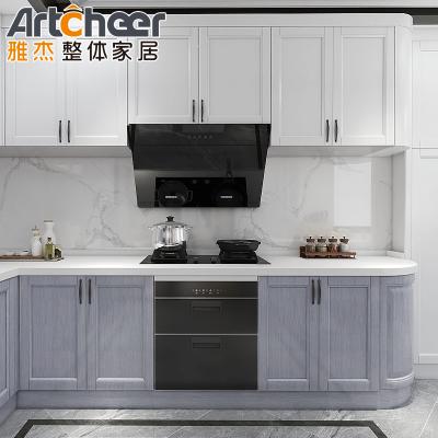 China Eco-Friendly Fireproof Modular Kitchen Cabinet with Customized Size and Modern Design for sale