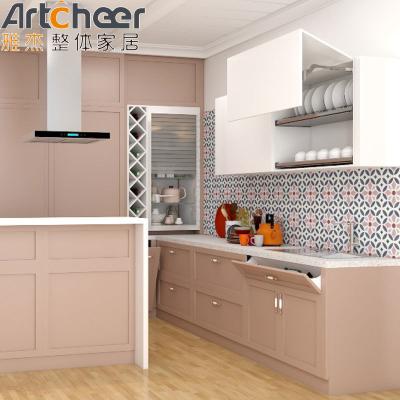 China French Style Eco-Friendly Kitchen Cabinet with Customized Color for Modern Modular Kitchen Furniture for sale