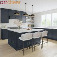 China Solid Wood Shaker Style Kitchen Cabinet Sets Ready to Assemble with Granite Countertop for sale