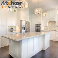 China Waterproof Solid Wood Kitchen Cabinet with Customized Color in Modern Shaker Door Design for sale