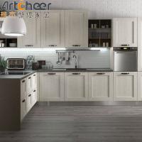 China Wooden Shaker Door Kitchen Cabinet with Half Bullnose Eco-Friendly Design and 5 Year Warranty for sale