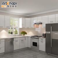 China Modern Customized Color Eco-Friendly Modular Kitchen Cabinet with 3 Years Guarantee for sale