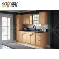 China Small Solid Wood Kitchen Cabinet Set with American Design and Shaker Door for sale