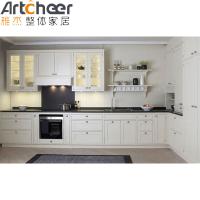 China Traditional Korean Luxury Custom Kitchen Cabinet with Shaker Door and Eco-Friendly Material for sale