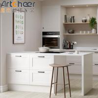 China American Style Luxury Kitchen Cabinets in Solid Wood with Ivory White Shaker Door Design for sale