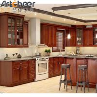 China Midcentury Design Solid Wood Kitchen Cabinet with Eco-Friendly Material and 3 Years Guarantee for sale