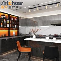 China Eco-Friendly U Shape Kitchen Cabinet with 5 Year Warranty and Customizable Size for sale