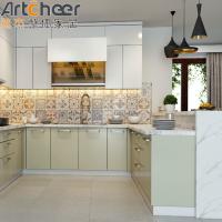 China Modern U Shape Kitchen Cabinet with Plywood Carcass and 3 Years Warranty for Modular Kitchen Design for sale