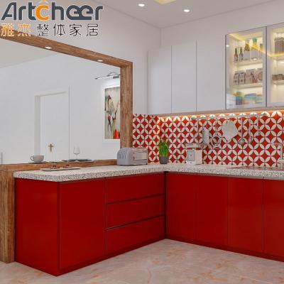 China Modern Design Customized Size Kitchen Cabinet with Eco-Friendly Material for Modular Kitchen for sale