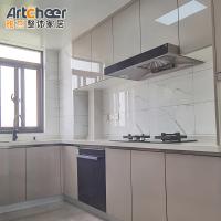 China Customized Color Eco-Friendly Material Kitchen Cabinet with 3 Years Guarantee for Hotel Projects for sale