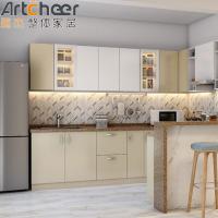 China Modern Design Kitchen Cabinet with Oak Frame and Customize Size Organizer for sale