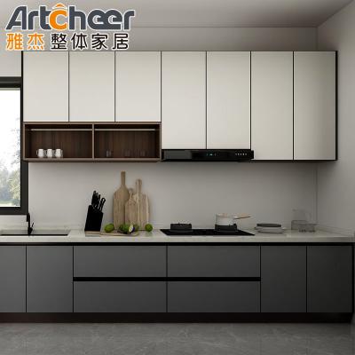 China Modern L Shape Kitchen Cabinet with Steel Drawer Carcass Eco-Friendly Material and 5 Year Warranty for sale