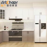 China Eco-Friendly L Shape Kitchen Cabinet with 5 Year Warranty and Scandinavian Design for sale