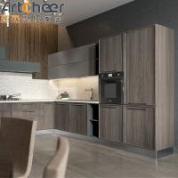 China Modern Design Solid Wood L Shape Kitchen Cabinet with Eco-Friendly Storage for sale