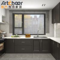 China Eco-Friendly L Shape Kitchen Cabinet with Customized Size and 3 Years Guarantee for sale
