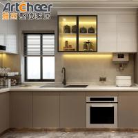 China Modern Design L Shape Kitchen Cabinet with Customize Size and 3 Years Guarantee for sale