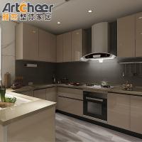 China Modern L Shape Modular Kitchen Cabinets with 3 Years Warranty Eco-Friendly Material and Customized Size for sale