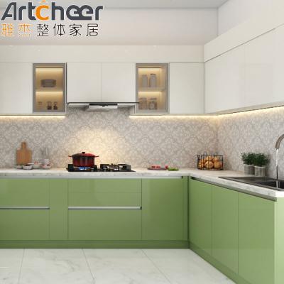 China Modern Customized Color Eco-Friendly Kitchen Cabinet with 3 Years Warranty for sale
