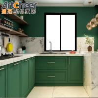 China European Style L Shape Kitchen Cabinet with Solid Wood and Matte Finish for sale