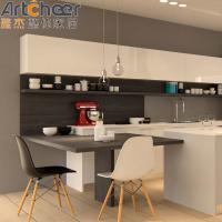 China Scandinavian Design Modular Kitchen Cabinet with Customized Color and Durable L Shape Kitchen Furniture for sale