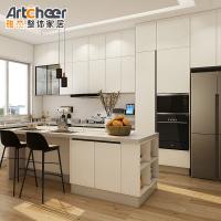 China French Style Granite Top Kitchen Cabinet with Contemporary Design and Kitchen Island for sale