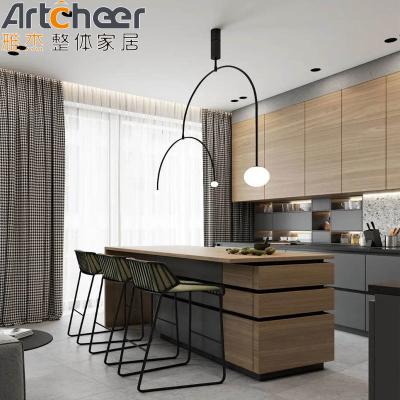 China Foshan Modular Kitchen Cabinet L Shape Series with Customized Color Eco-Friendly Material and 3 Years Guarantee for sale