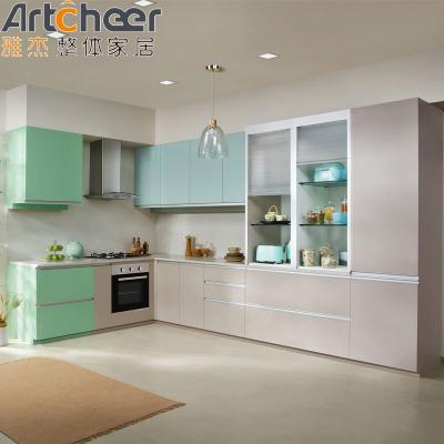 China Modern Design Eco-Friendly Kitchen Cabinet with Customized Color and Modular Kitchen Furniture for sale