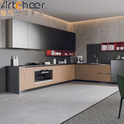 China Modern Design L Shape Kitchen Cabinet with Customized Size and Eco Friendly Material for sale