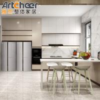 China Custom Solid Wood L Shape Kitchen Cabinet with 5 Year Warranty and Modern Design for sale