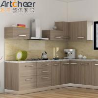 China Modern White Gloss Lacquer Finish L Shape Kitchen Cabinet with Customized Size and Durable Plywood Carcase for sale