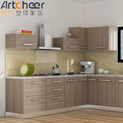China Modern White Gloss Lacquer Finish L Shape Kitchen Cabinet with Customized Size and Durable Plywood Carcase for sale