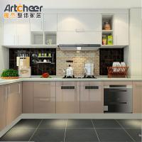China Artcheer Modern L Shape Kitchen Cabinet with Customized Color Eco-Friendly Material and 3 Years Guarantee for sale