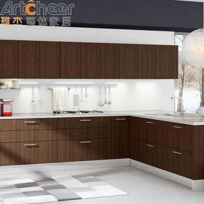 China Custom Size L Shape Kitchen Cabinet with Eco-Friendly Material and 5 Year Warranty for sale