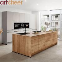 China Custom Size Eco-Friendly Fireproof Kitchen Cabinet Modular Kitchen for Hotel and Apartment for sale