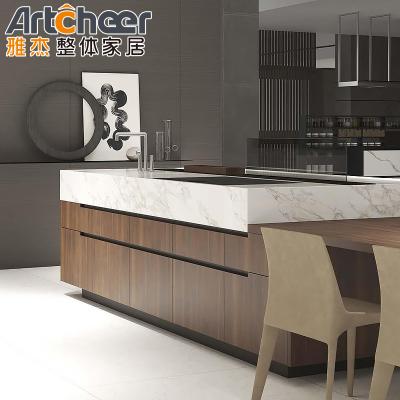 China Marine Plywood Kitchen Cabinet with Laminated Finish and Simple Design for Modern Kitchens for sale