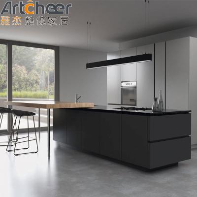 China Eco-Friendly Modular Kitchen Cabinets with Smart System and Customized Color I Shape Design for sale