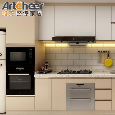 China Eco-Friendly Modular Kitchen Cabinet with 5 Drawers and Contemporary Design for Small Apartments for sale