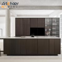 China Modern Design Kitchen Cabinet with Glass Shutter and 3 Years Guarantee for sale