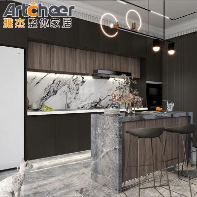 China Modern Style Scandinavian Design Customized Kitchen Cabinet Modular Kitchen Furniture for sale