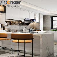 China Luxury Modern Design Modular Kitchen Wall Cabinet with Soft Close Hinges Ready to Assemble for sale