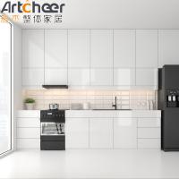 China Modern Customized Color Eco-Friendly Kitchen Cabinet with 3 Years Guarantee for sale